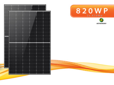2x ASTRONERGY CHSM54M-HC 410W Black Frame PV Solarmodule für ...