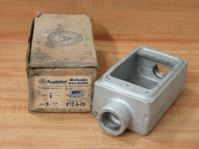 Appleton FSC-1-75 3/4" Cast Device Box FSC175 | eBay