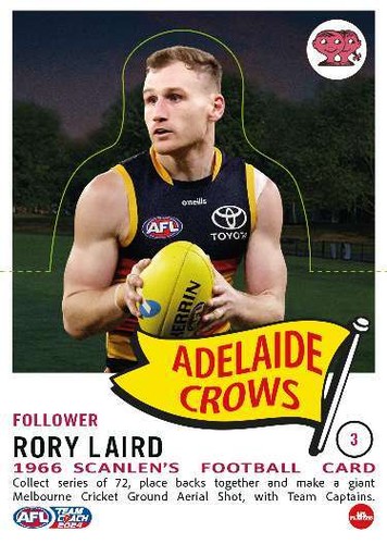2024 AFL TEAMCOACH , RORY LAIRD SCANLENS DIE CUT ADELAIDE | eBay