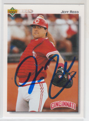 Autographed 1992 Upper Deck Jeff Reed - Reds | eBay
