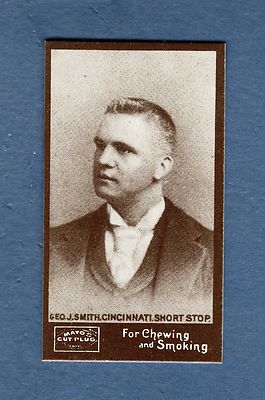 GEORGE "GERMANY" SMITH, Reds ~ 1895 Mayo Cut Plug N300 card | REPRINT ...