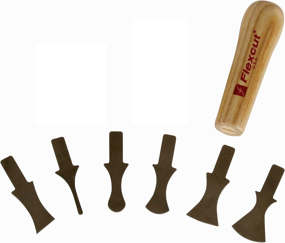 Carving Tools Profile Scraper Set of 6 Interchangeable Scraper Bits ...