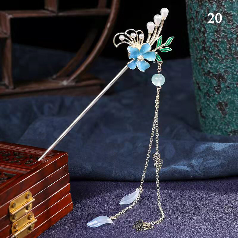 Bastoncini Per Capelli Vintage Forcine Cinesi In Legno E Metallo ...