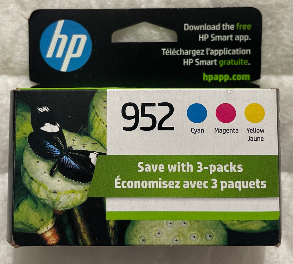 HP 952XL/952 Multi-Color Ink Cartridge Set N9K28AN F6U19AN N9K27AN Exp ...