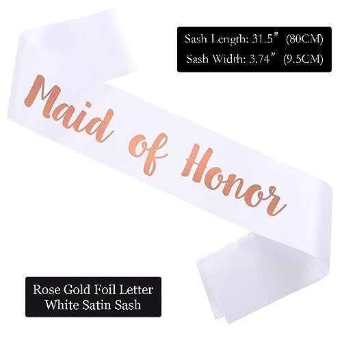 Maid of Honor Sash Bachelorette Sashes Engagement Gifts for Bridesmaid ...