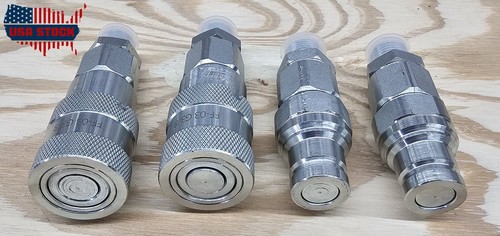 3/8 - DIN 10L - Flat Face Quick Connect SET Mini Excavator AGT Chinese ...