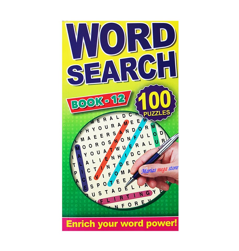 Mega Word Search Puzzle Book 100 - 400 PUZZLES - TRAVEL HOME WORK BOOKS ...