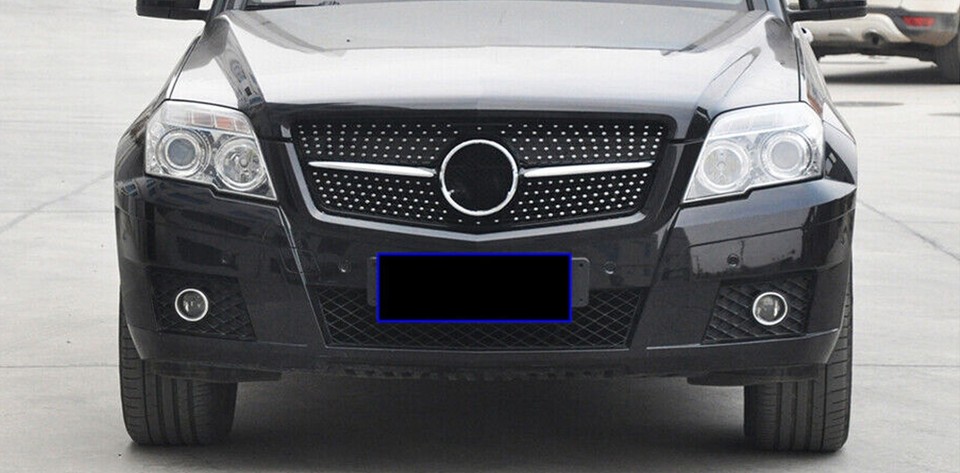 Car Front Bumper Grille For Mercedes Benz GLK Class X204 GLK250 2008 ...