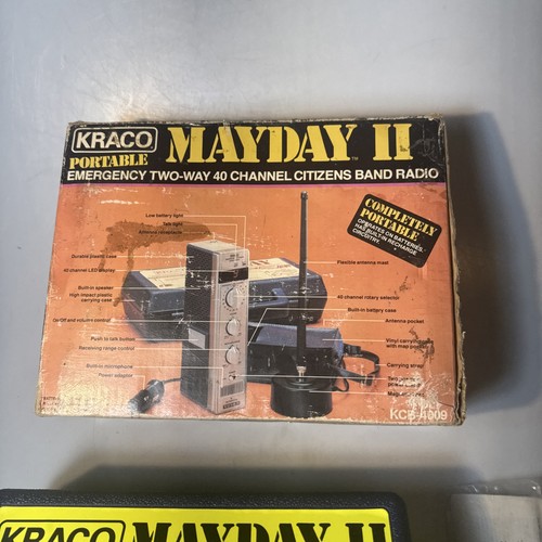 Kraco Mayday II Portable Emergency Two Way 40 Channel Citizens Band ...