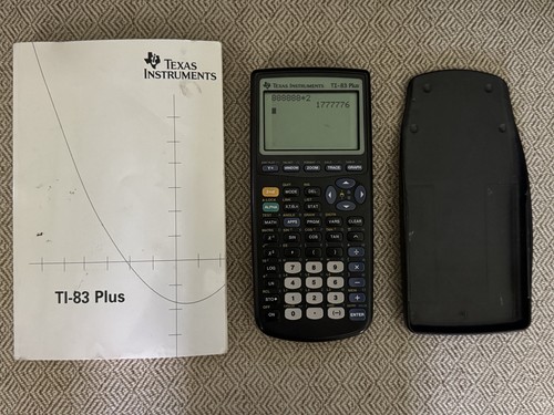 Texas Instruments TI-83 Plus Graphing Calculator(Black)-Tested, Working ...
