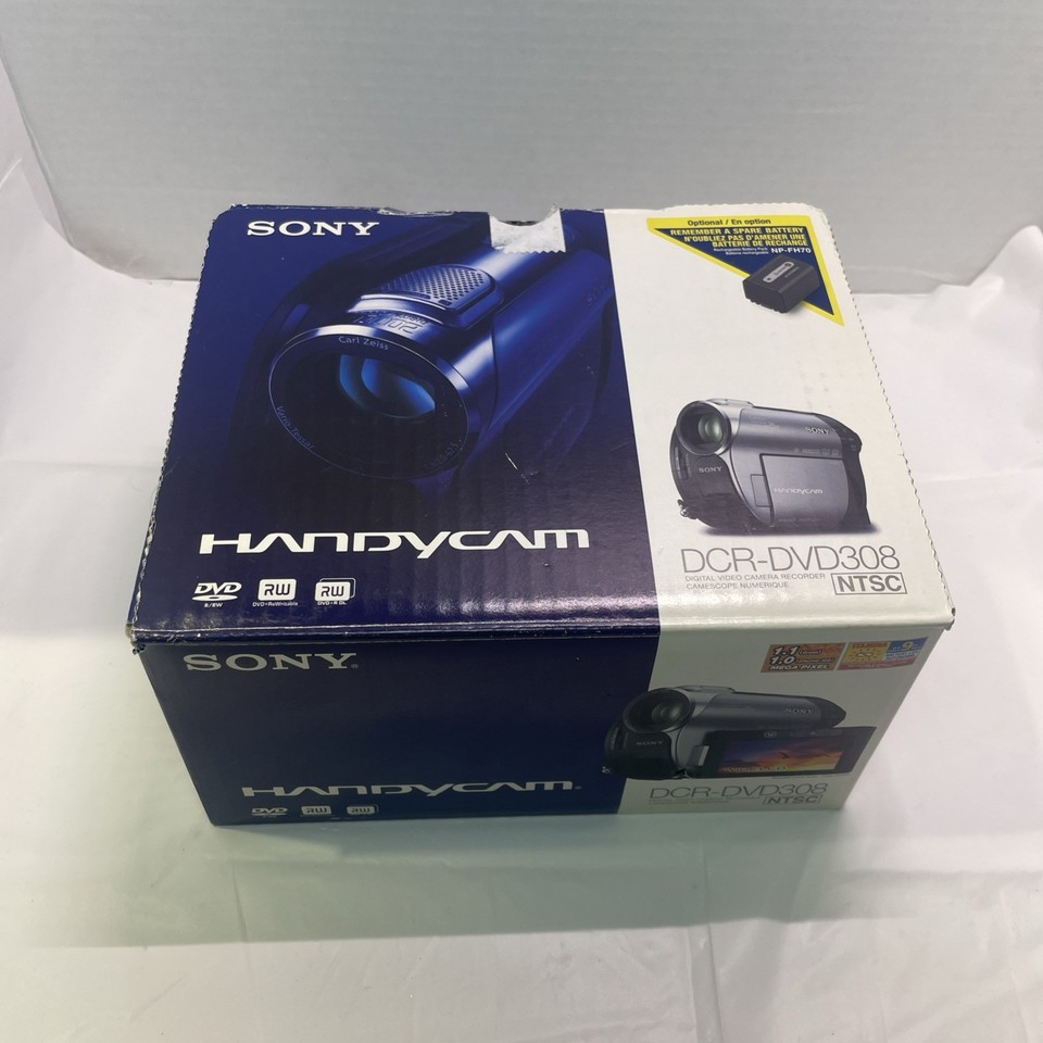 Sony Handycam DCR-DVD308 Camcorder 1MP 25x Zoom DVD Video Camera Carl ...