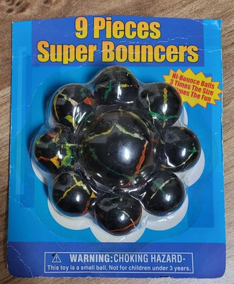 9 Bouncy Balls Super Balls Lot ~ 1 Large, 8 Small New In Package | eBay