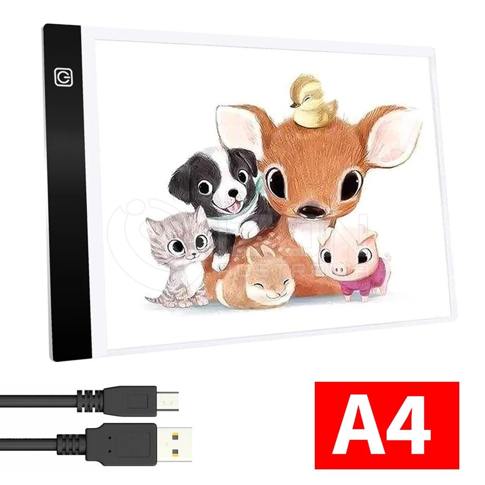 A4/A3 LED Light Box Tracing Drawing Board Art Design Pad Copy Lightbox ...