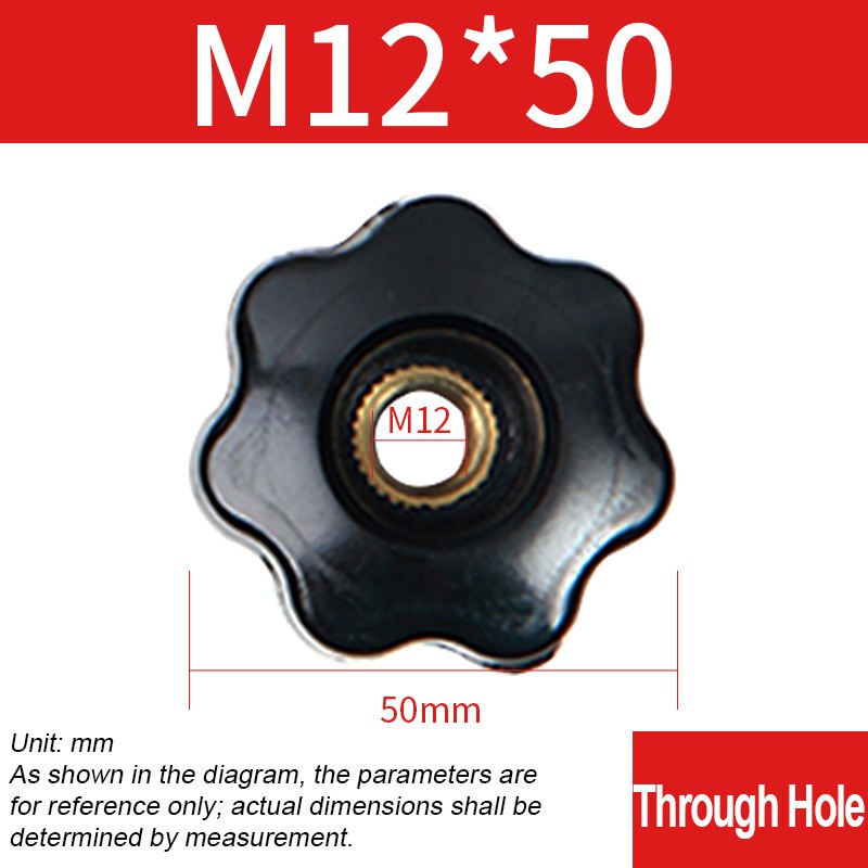 Knob Female Thread Plastic Star Clamping Nut Knob Screw Machine Handle ...