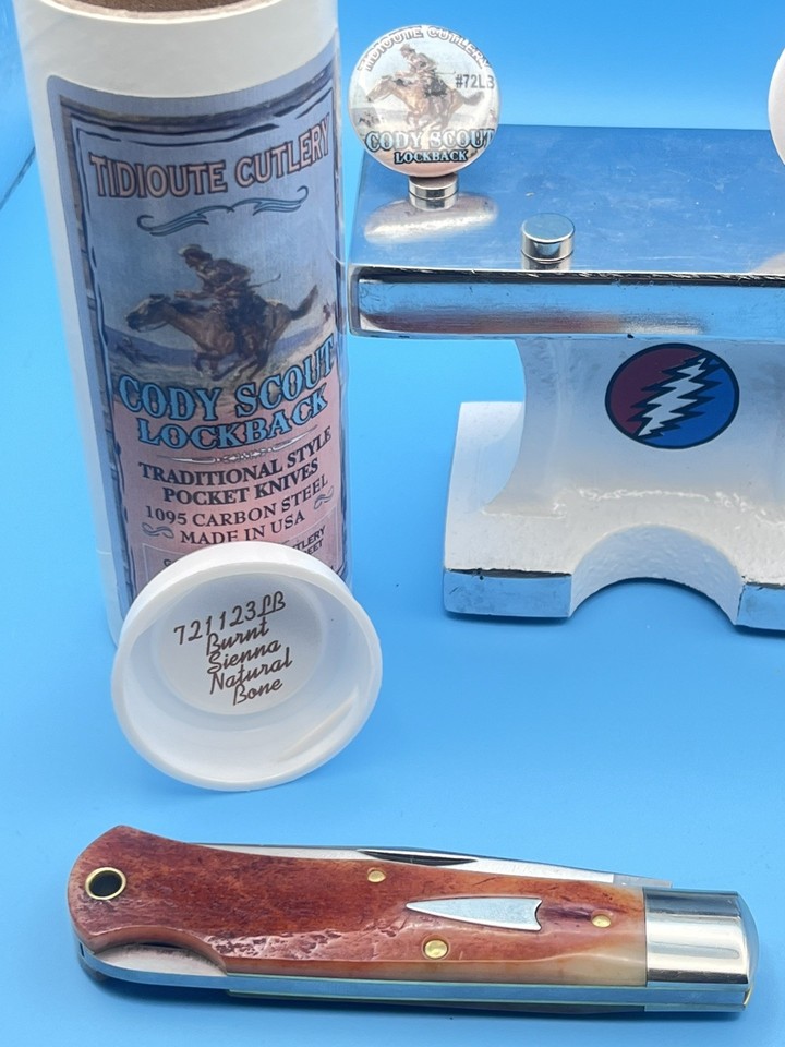 NEW GEC #72 Cody Scout Burnt Sienna Bone Great Eastern Cutlery Tidioute ...
