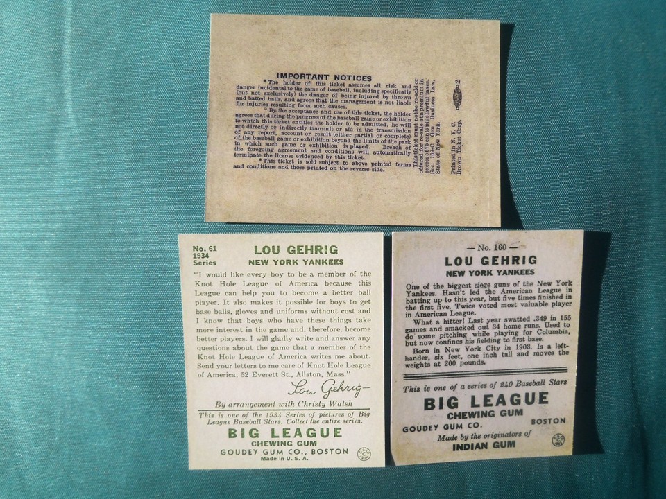 Lou Gehrig Novelty Yankee Luckiest Man On The Face Of The Earth ...