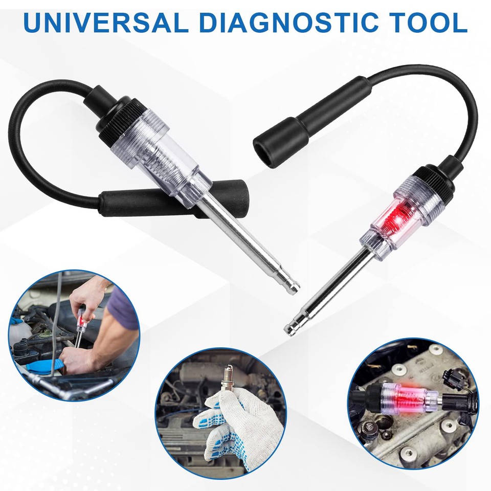 2 Pcs Inline Spark Plug Tester, Plug Engine Ignition Tester, Auto ...