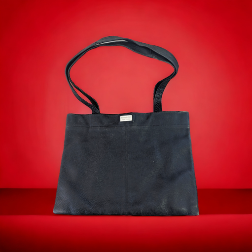 Vintage Kenneth Cole Genuine Black Leather Shoulder Bag/Purse/Tote | eBay