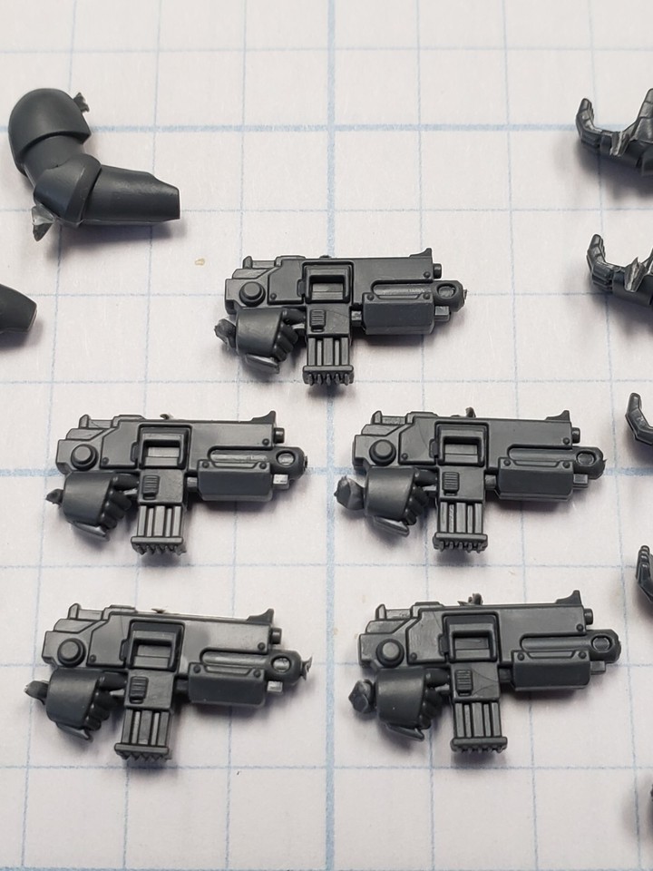 Warhammer 30k Space Marine Bits Mark IV 4 Tactical Squad Bolters w Arms ...