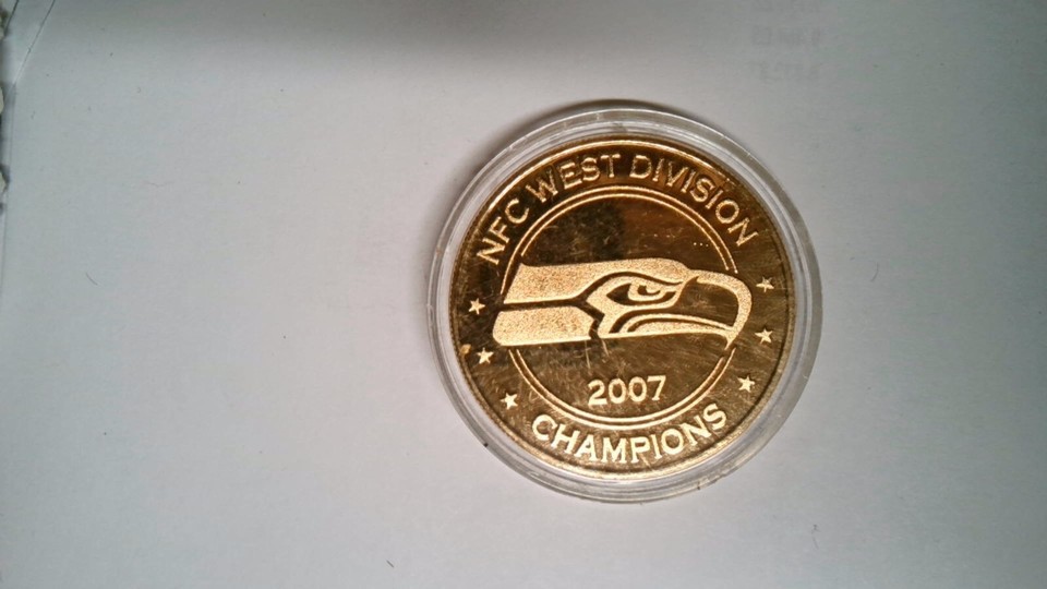 CHALLENGE COIN NFC WEST DIVISION 2007 CHAMPIONS WILD CARD WEEKEND NFL ...