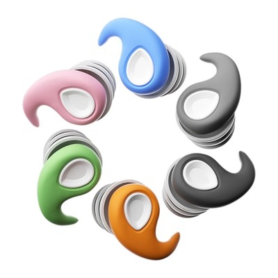 Earplugs Soft Silicone Noise Reducing Ear Plugs Peaceful Sleep Reusable ...