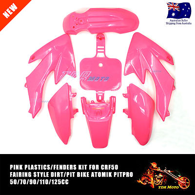 PINK CRF 50 PLASTICS/FAIRING KIT BIKE FOR ATOMIK/THUMPSTAR/PITPRO 70 ...