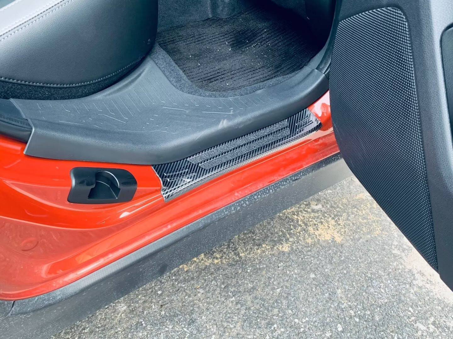 For Subaru Crosstrek 2024 Carbon Fiber Door Sill Protector Scuff Plate ...