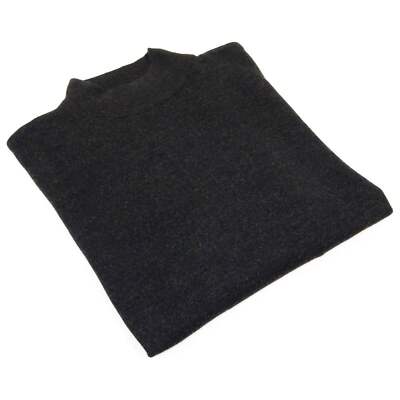 Mock Neck Merinos Wool Sweater PRINCELY From Turkey Soft Knits 1011-00 ...