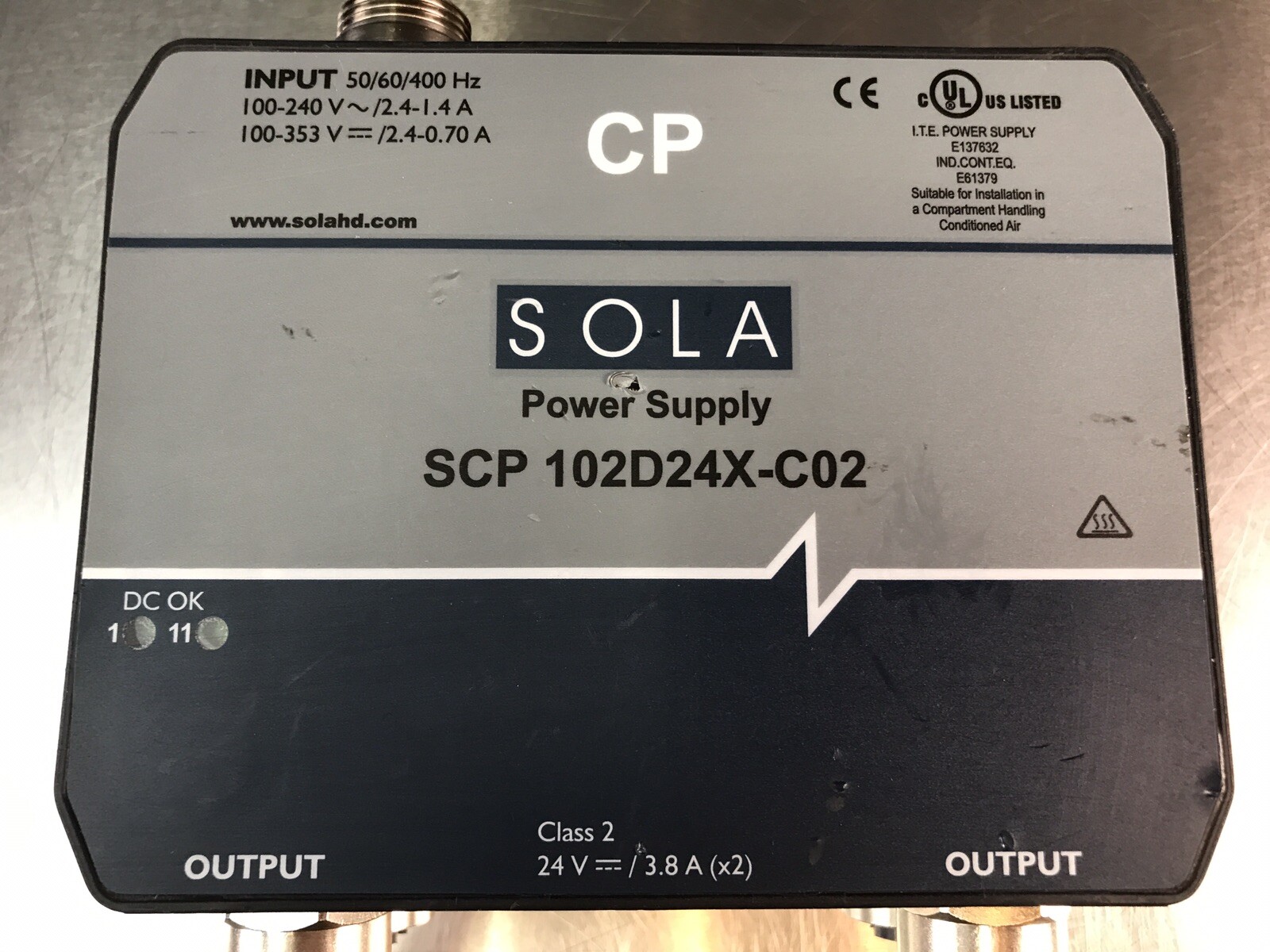 Emerson SolaHD 102D24X-D02 SCP 24VDC Single Phase Power Supply for sale ...