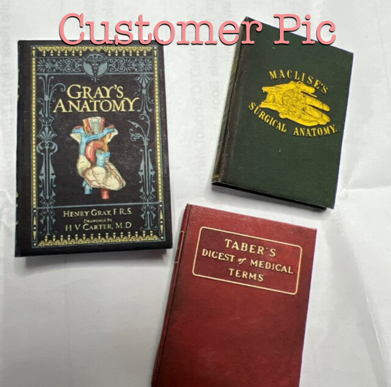 1:6 Scale MEDICAL DICTIONARY Readable Illustrated Miniature Book Doctor ...