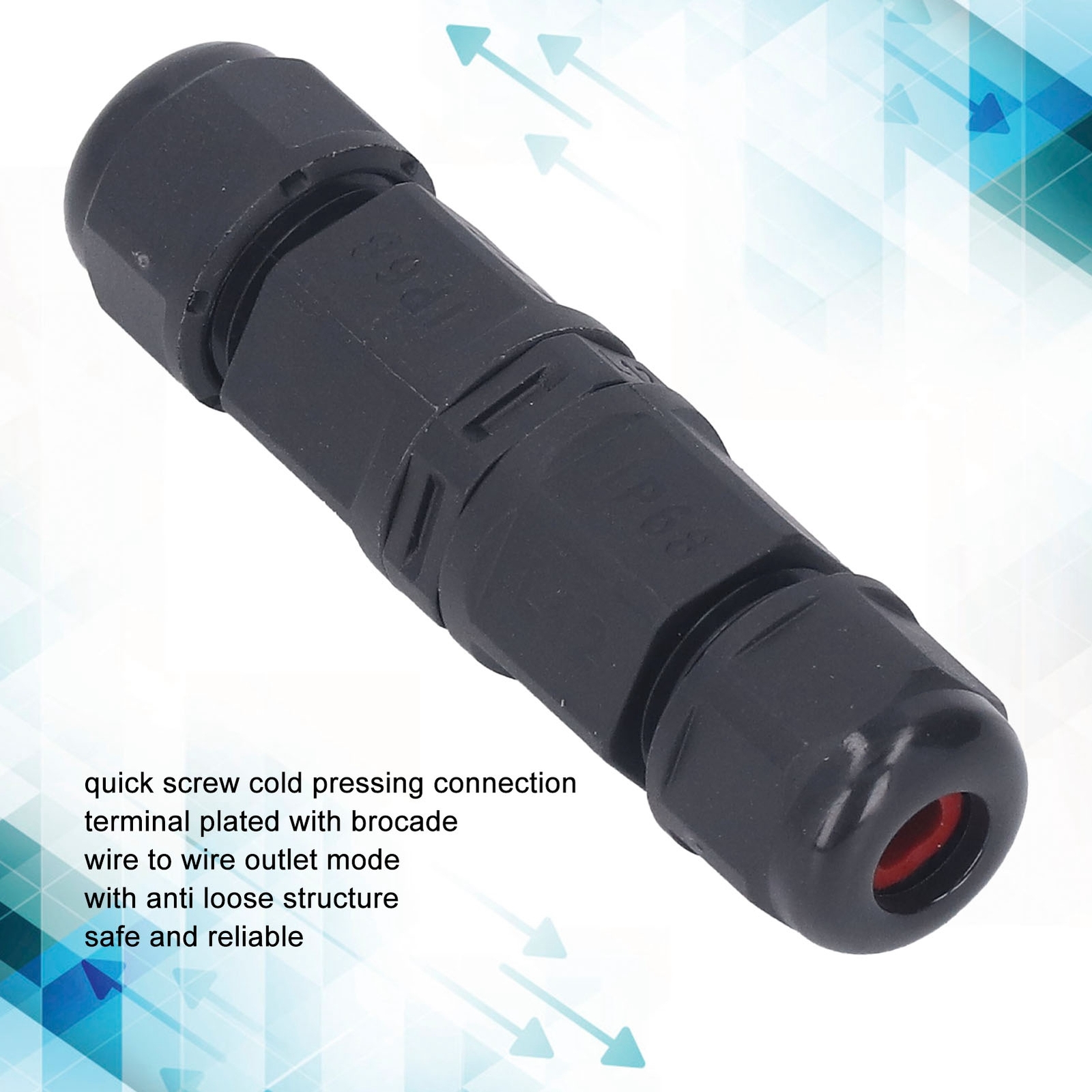 5 Pcs IP68 Waterproof Cable Connector 380V 16A Outdoor Electrical ...