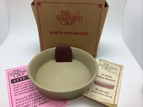 Vintage Pampered Chef 8" Mini Baker In Original Box | eBay