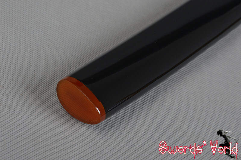 Wooden Saya For Japanese Katana Sword Yellow OXhorn Kurigata Koiguchi ...