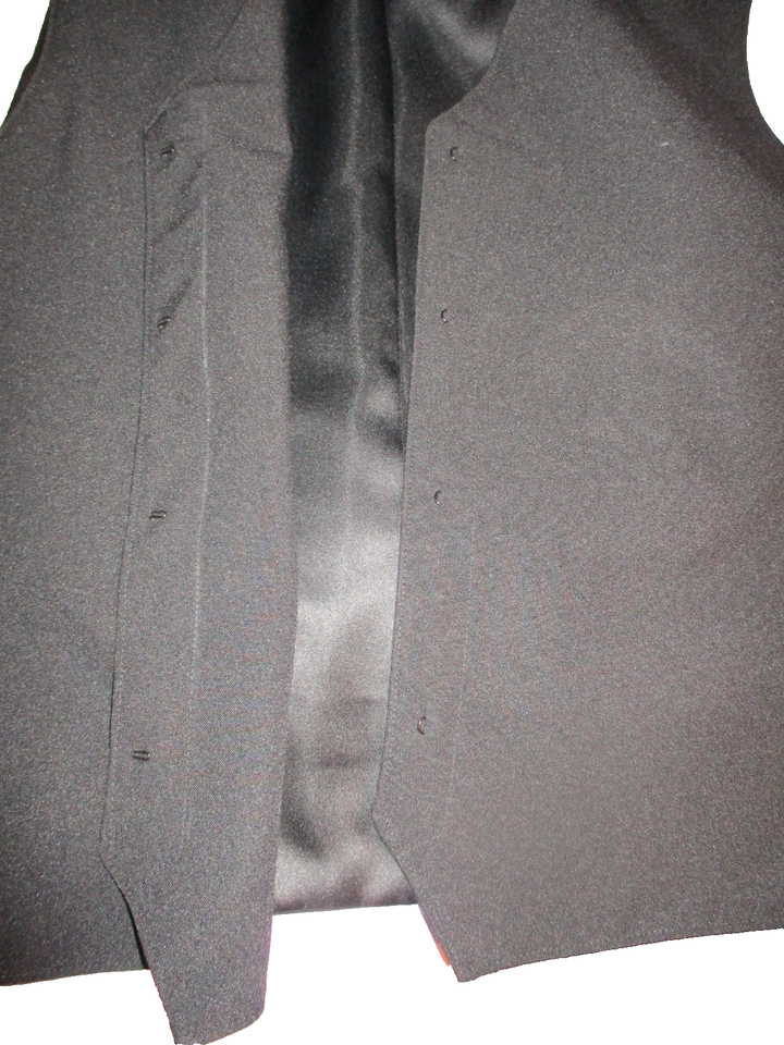 Mans Amish Black Vest 51" Chest Handmade Mafia, Weird Al, Lancaster, PA ...