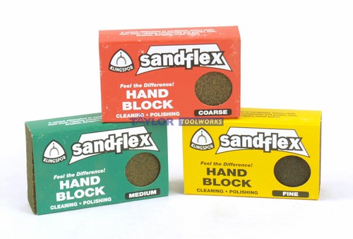 Sandflex 3 pc (Fine, Med, Coarse) Carbide Rust Remover Sanding Sponges ...