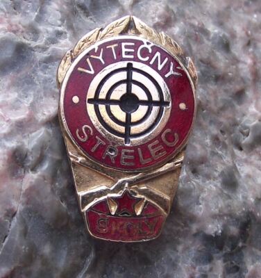 Antique Outstanding Sniper Award Military Reservist Weapon Shooting Pin ...