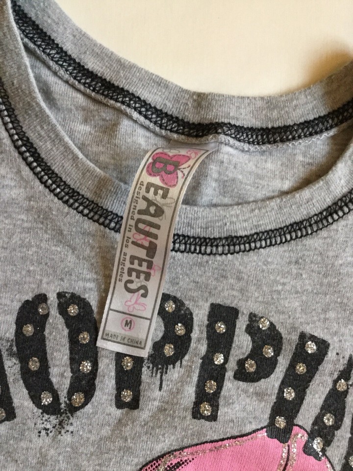 Beautees Designed In LA Girls Shopping Top Sparkle Lace Size Girls ...