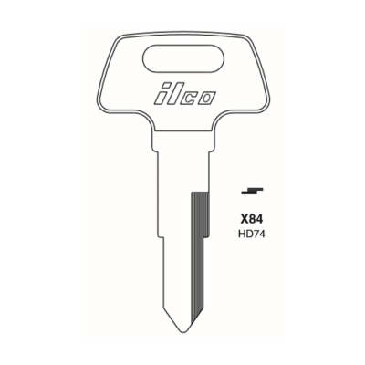 ILCO Replacement Uncut Key Blank for Honda Motorcycle - HD74 - HOND-5I ...