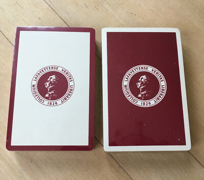 Vintage Brown & Bigelow Playing Cards, Collegium Lafayettense Veritas ...