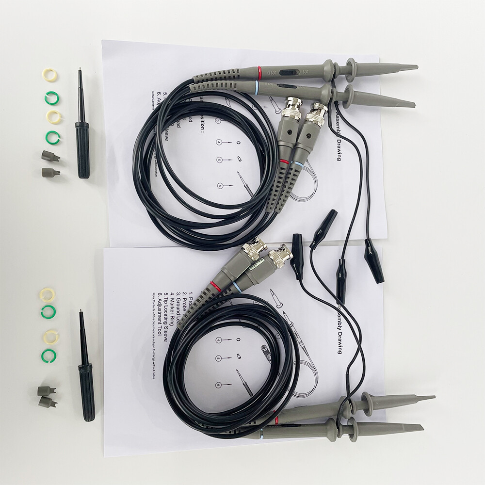 4PCS Oscilloscope Probe Scope Clip Test Cable Lead Kit for Fluke ...
