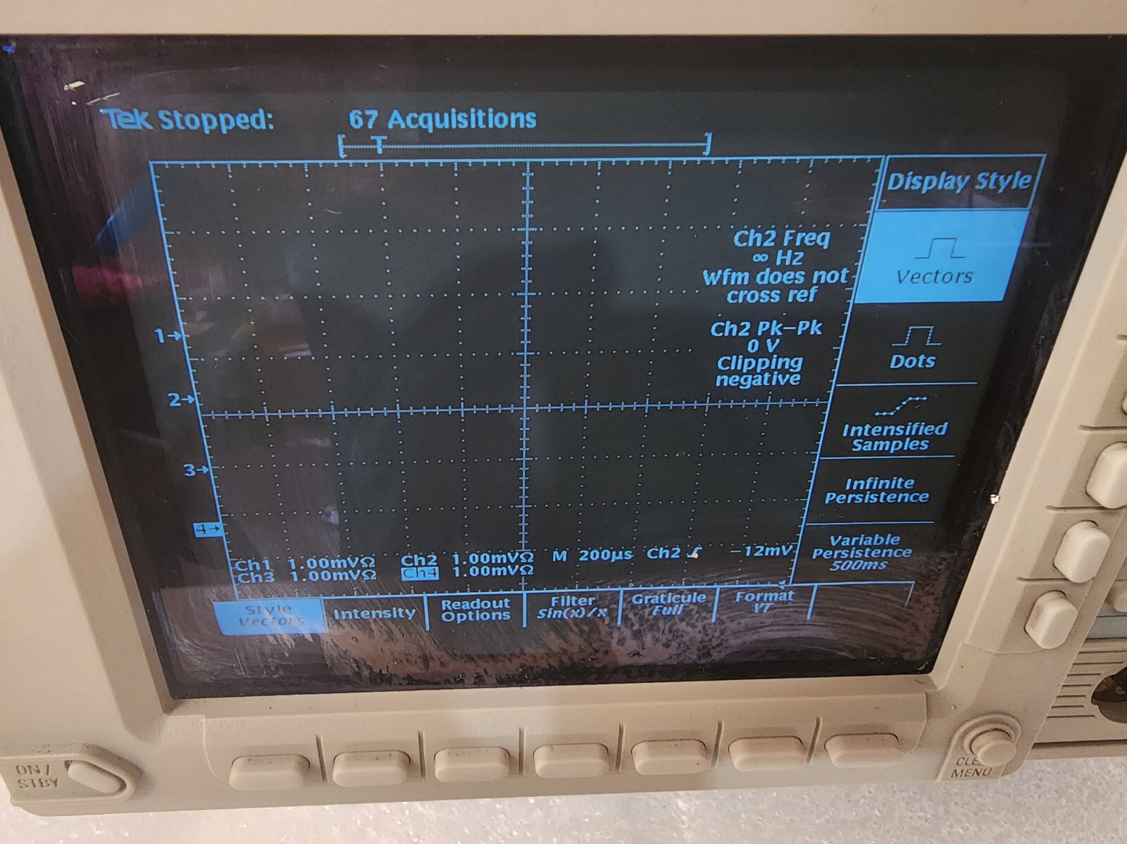 Tektronix TDS540 4-Channel 500MHz Oscilloscope READ! | eBay