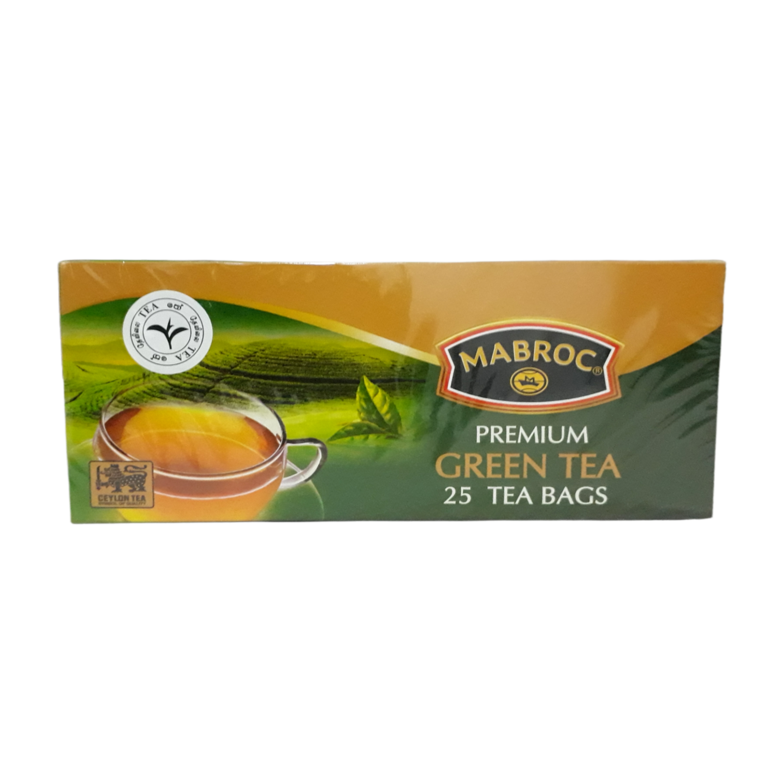 Pure Ceylon Green Tea 25 tea bags 100% Natural Premium Quality MABROC ...