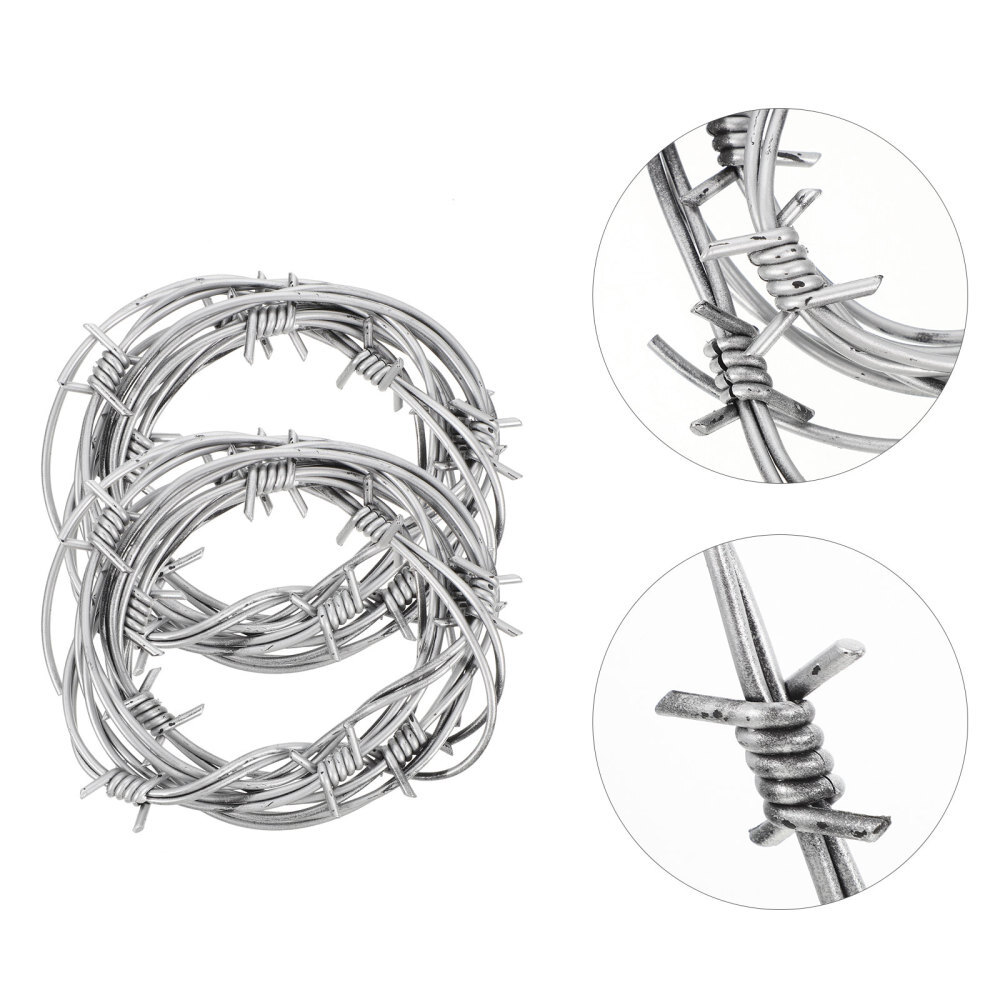 2Pcs barb wire fence Imitation Barbed Wires Haunted House Barbed Wires ...