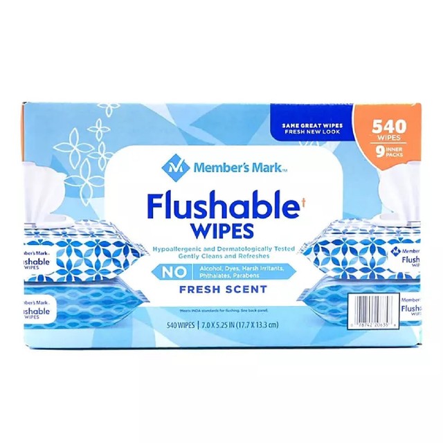 Member's Mark Flushable Wipes (9 PK 540 Wipes) for sale online | eBay