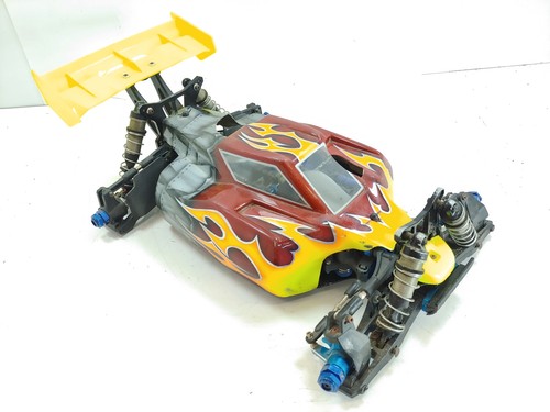 Team Associated RC8.2 1/8 Nitro Buggy Roller Slider Chassis w/ Custom ...