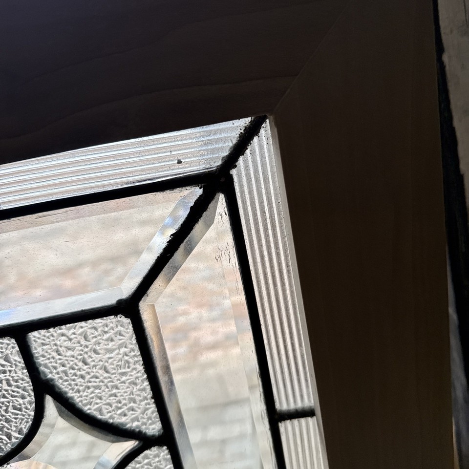 Sg5284 Antique Beveled And Textured Glass Window 15 X 16.75 | eBay