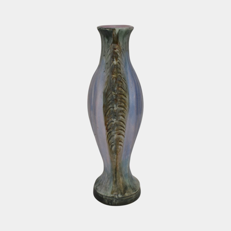 Weller Sabrinian 1920s Art Pottery Pastel Pink Green Seahorse Handles ...