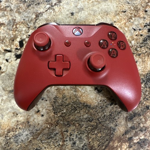 Xbox One Controller 1708 Red For Parts Or Repair Has Stick Drift | eBay