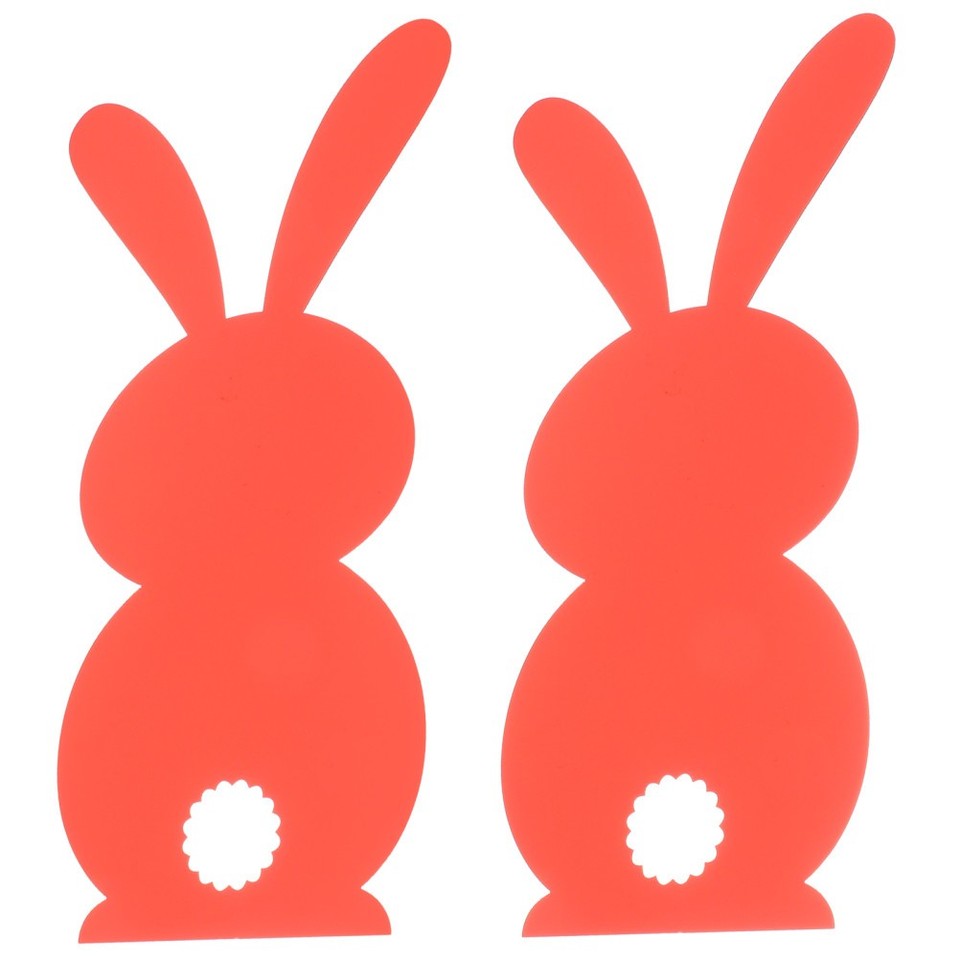 2 Pcs Window Stickers Mirror Decal Effect Wall Decals Bunny Face | eBay ...