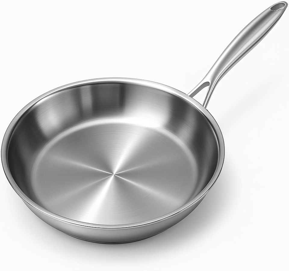Frying Pans Stainless Steel - 24 Cm Tri-Ply Impact Frypan, Large ...